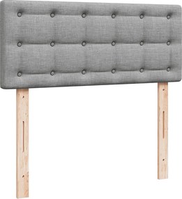 Box spring postel s matrací světle šedá 120x190 cm textil 3287021