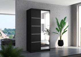 ADRK Furniture Posuvná skříň se zrcadlem ORLANDO 100 ADRK-SW-ORL-B-100