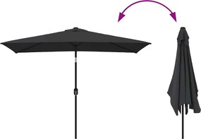 vidaXL Slunečník 200 x 300 cm pískově obdélníkový [44503] Barva: Červená