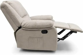 LuxuryForm DESIGN Televizní křeslo VELORA s polohováním - šedé