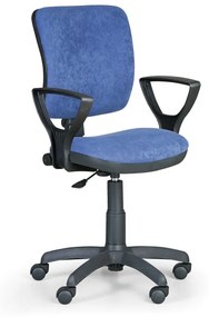 Pracovní židle Milano II s područkami, modrá