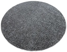 Kulatý koberec vhodný k praní v pračce ILDO 71181070 antracit / šedý Rozměr: průměr 80 cm