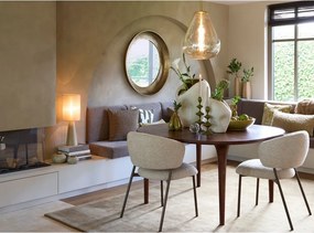 Jantarové závěsné svítidlo se skleněným stínidlem Leona – Light &amp; Living
