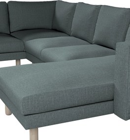 Potah na pohovku IKEA Norsborg rohová, 5-místná se šezlongem barva modrá látka pletený vzor