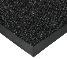 Černá textilní zátěžová vstupní čistící rohož Fiona - 200 x 200 x 1,1 cm