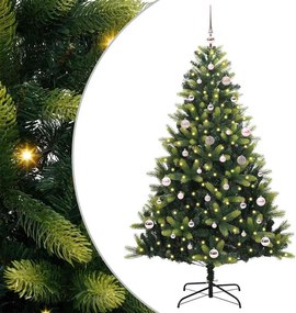 Umělý zavěšený vánoční stromeček 150 LED Zelená 150 cm PVC a PE 3395984