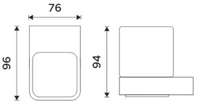 Nimco Držák na kartáčky NKC 30058C-90