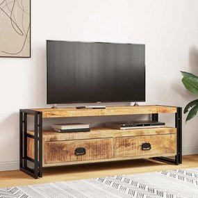 TV stolek 120 x 35 x 45 cm masivní mangovníkové dřevo 247402