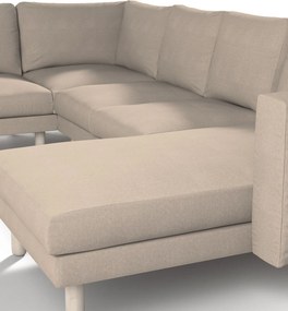Potah na pohovku IKEA Norsborg rohová, 5-místná se šezlongem barva béžová látka pletený vzor