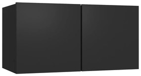 vidaXL 10dílný set TV skříněk černý kompozitní dřevo