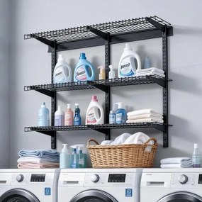 3patrový vysoce odolný nástěnný regál do garáže, 275 × 914 mm VEVOR