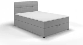 Postel boxspring Izmir 140x200 světle šedá | BIANO