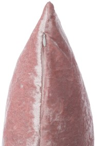 Sada 2 sametových polštářů 45 x 45 cm růžová HOSTA Beliani