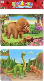 ORION Puzzle Dinosauři 2 ks v rámečku / Puzzle / 2x 49 dílků / s omalo
