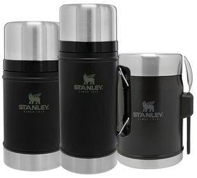 Černá termoska na jídlo z nerezové oceli 400 ml Legendary Classic Black – Stanley