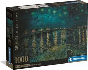 CLEMENTONI Puzzle Museum Collection: Hvězdná noc / 1000 dílků / od 14
