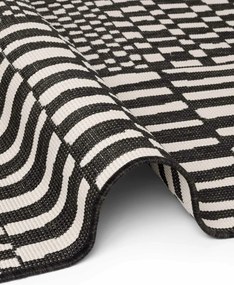 Ted Baker, Kusový koberec Ted Baker Haringey 106374 Black White, 120x170, černobílá, chodba / předsíň