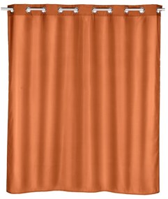 Oranžový sprchový závěs Wenko Comfort, 180 x 200 cm