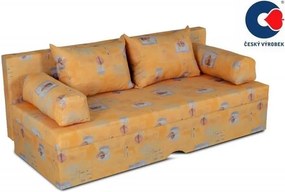 Pohovka DENISA, žlutá vzor (č.323)