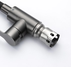 Velazo Dřezová baterie s flexibilním raménkem - VE-8105GBE, černá/grafit