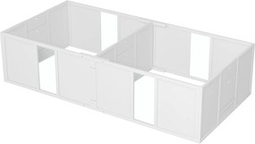 PawHut Box pro štěňata, Hračka pro štěňata, Ohrada pro štěňata s protiskluzovou podlahou, Dveře, Dřevěná porodní bedna pro psy, Hračka pro střední psy
