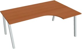Kancelářský stůl Ergo levý Hobis UEA 180060L, deskaakát, černá černá