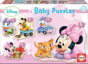 Puzzle educa baby puzzle minnie 5v1 (3-5 dílků)