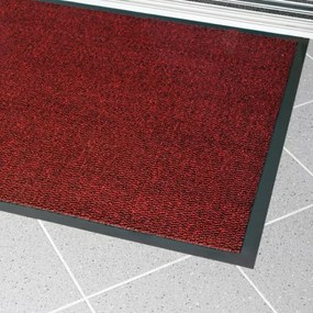 COBA Ekonomická polypropylenová čistící rohož, 600 x 900 mm, červená