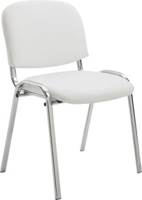 Konferenční židle Ken C umělá kůže – bílá