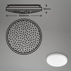 Brilo 3823-014 - LED Stropní svítidlo SILIN LED/16W/230V pr. 33 cm