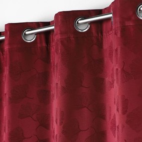 Vínový zatemňovací závěs z žakáru 140x260 cm Lunella – douceur d'intérieur