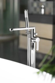 Sapho, SEMA vanová baterie s připojením do podlahy, 860 mm, chrom, ZU420