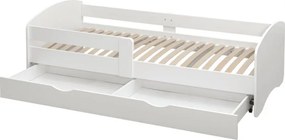 Postel s roštem a úložným prostorem 80x160, bílá, COCOLINO Kondela 0000395624