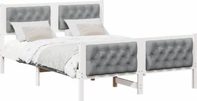 Rám postele Světle šedá 150 x 200 cm Masivní borové dřevo 3394287
