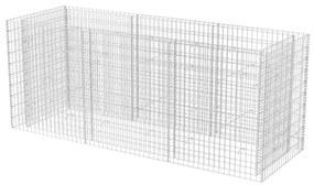 Gabionový vyvýšený záhon ocel 270 x 90 x 100 cm 142554