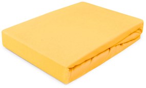 DĚTSKÉ JERSEY PROSTĚRADLO 004 80X160 CM ŽLUTÉ