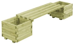 vidaXL Zahradní lavice s truhlíkem impregnované borové dřevo