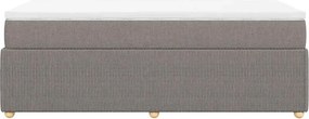 Box spring postel s matrací taupe 90x200 cm textil 3285543