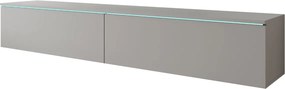 TV stolek LED šedý pallad Lowboard D180