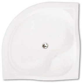Čtvrtkruhová samonosná polohluboká sprchová vanička SEMIDEEP NEO 290 mm S 800 × 800 R550 SEMIDEEP NEO - SANIPRO /800 80 cm 200 mm 80 cm 8000197
