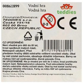 Teddies Vodní hra hlavolam 11x6cm plast mořský svět 4 druhy 24ks v boxu