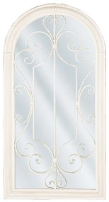 Nástěnné zrcadlo 49 x 97 cm, bílé CAMPEL Beliani