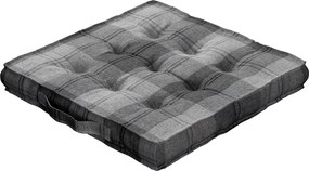 Sedák Kuba s úchytem barva šedá látka pletený vzor, vzorované