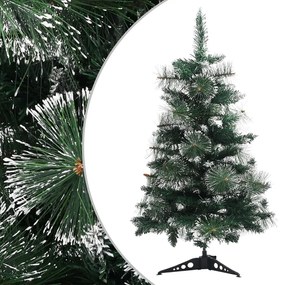 Umělý vánoční stromek se stojanem zelenobílý 60 cm PVC - Default Title