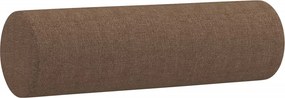 2dílná sedací souprava s polštáři hnědá textil 3201293