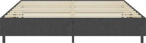 Postel boxspring šedá textil 200 x 200 cm 287467