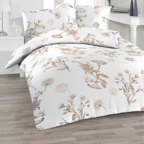 Florella Povlečení Renforcé Leni Bronze Rozměr: 70x90 + 140x200 cm