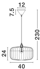 Designový lustr Ponn