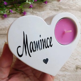 Svícen srdíčko Mamince