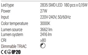 Světla a lustry REDO GROUP Redo Orbit LED světlo na lanku 01-3835 27W 3000K 40 cm černé